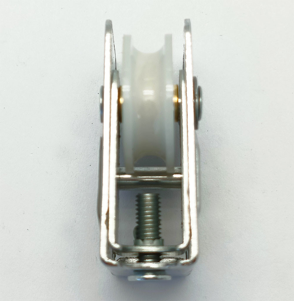 OEM Nylon Sliding Door Rollers 0.8mm 1.2mm Thick Gate Pulley Wheel